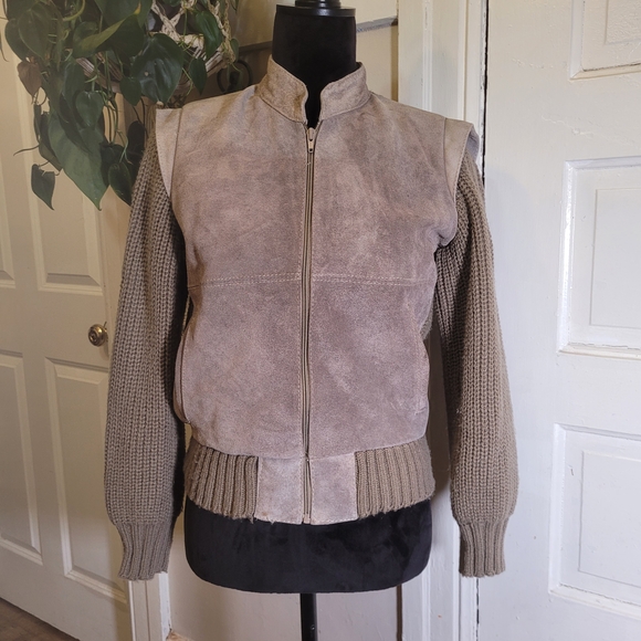 pacer sportswear | Jackets & Coats | Vtg Pacer Sportswear Suede Knit ...